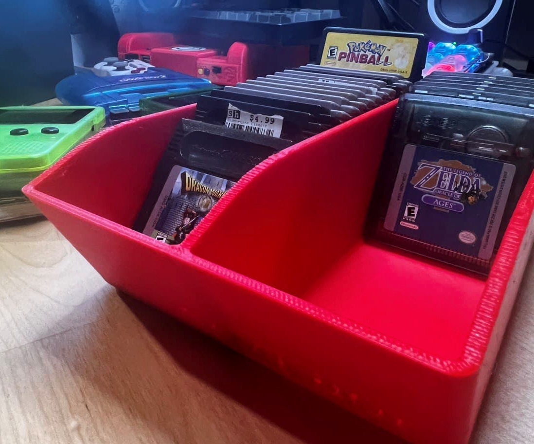 Gameboy Cartridge Tray by thenullray | Download free STL model ...