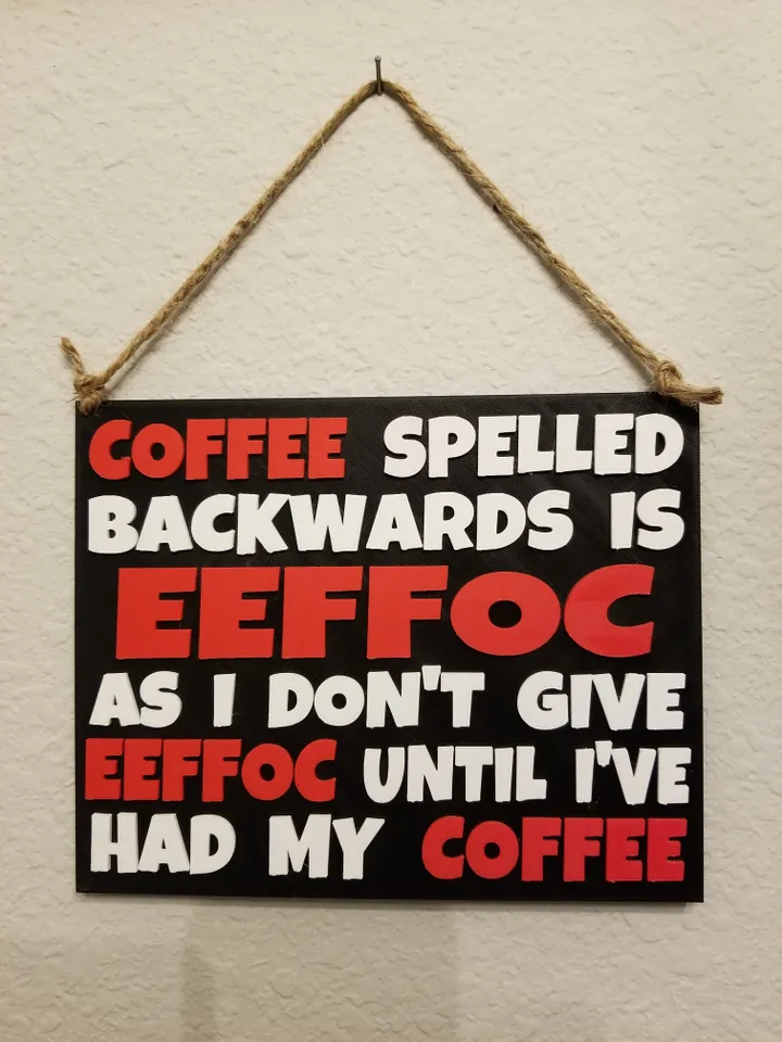 coffee sign #1 by Jon | Download free STL model | Printables.com