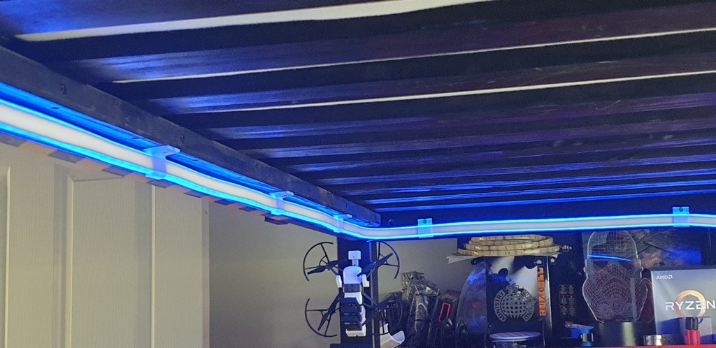 Neon LED Silicon Clip Mount by RamjetX | Download free STL model ...
