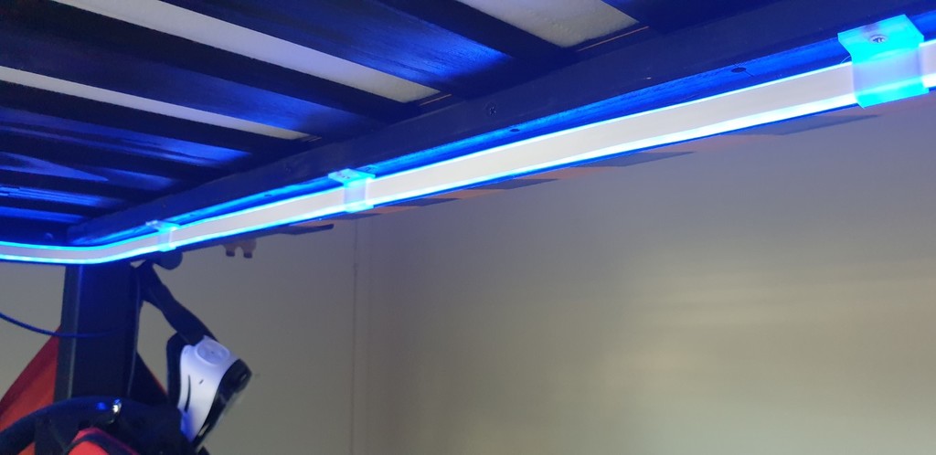 Neon LED Silicon Clip Mount by RamjetX | Download free STL model ...