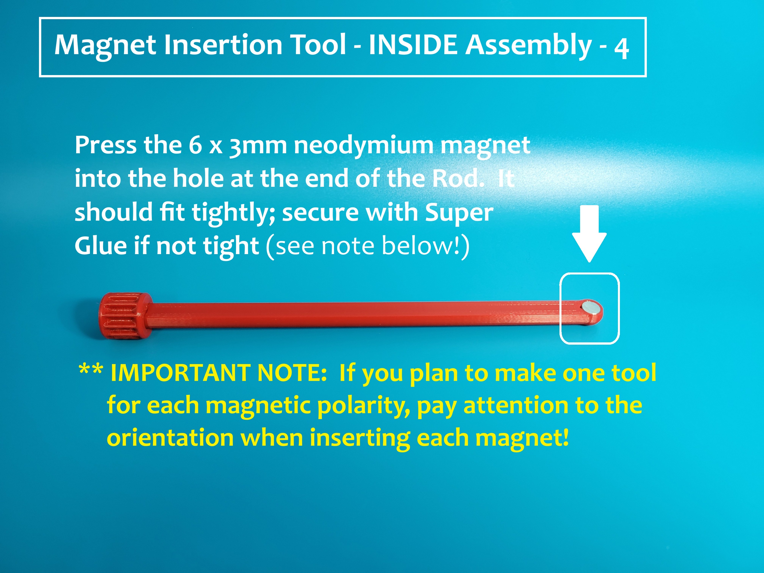 Magnet Insertion Tool (Low Profile) by Phil Caruso | Download free STL ...