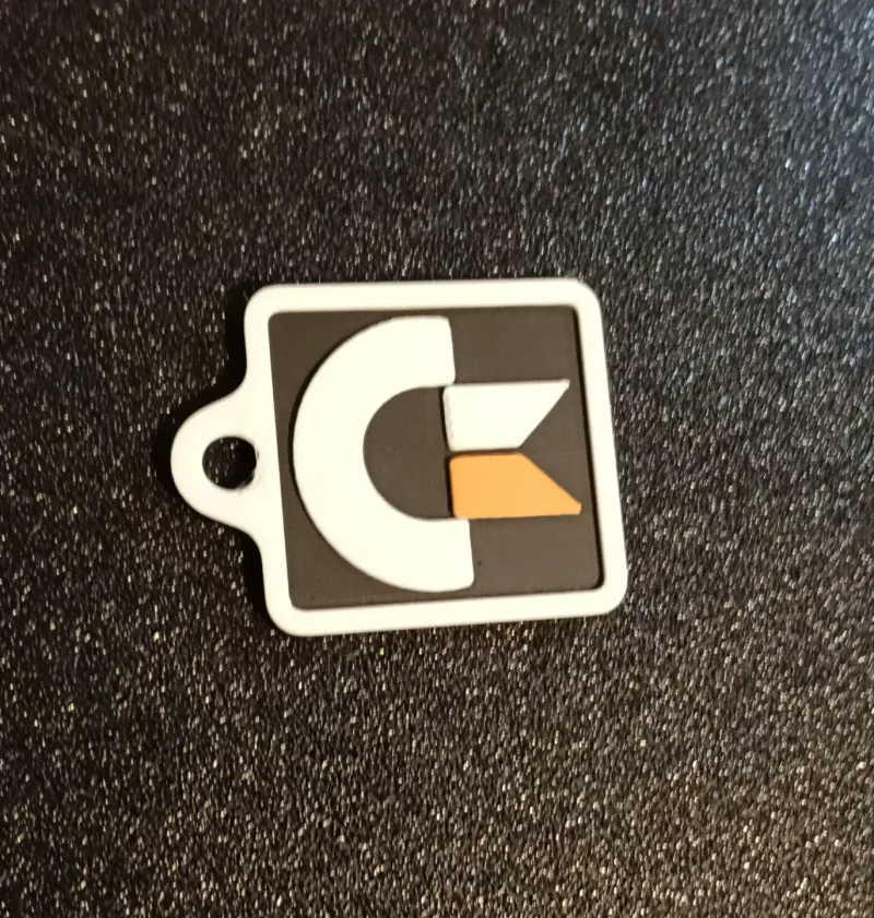 Commodore logo keychain by MakerDavid3d | Download free STL model ...