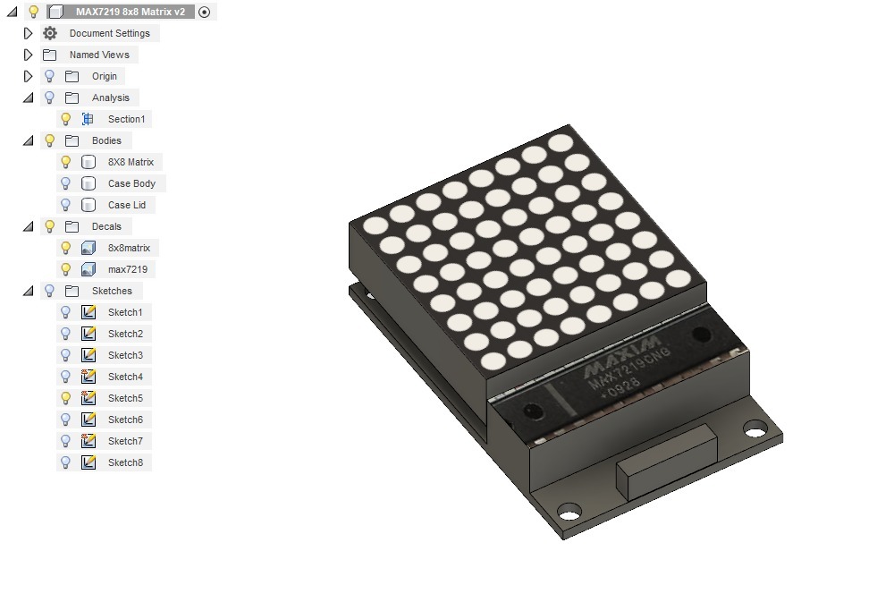 RamjetX 8x8 Matrix for SimHub by RamjetX | Download free STL model ...