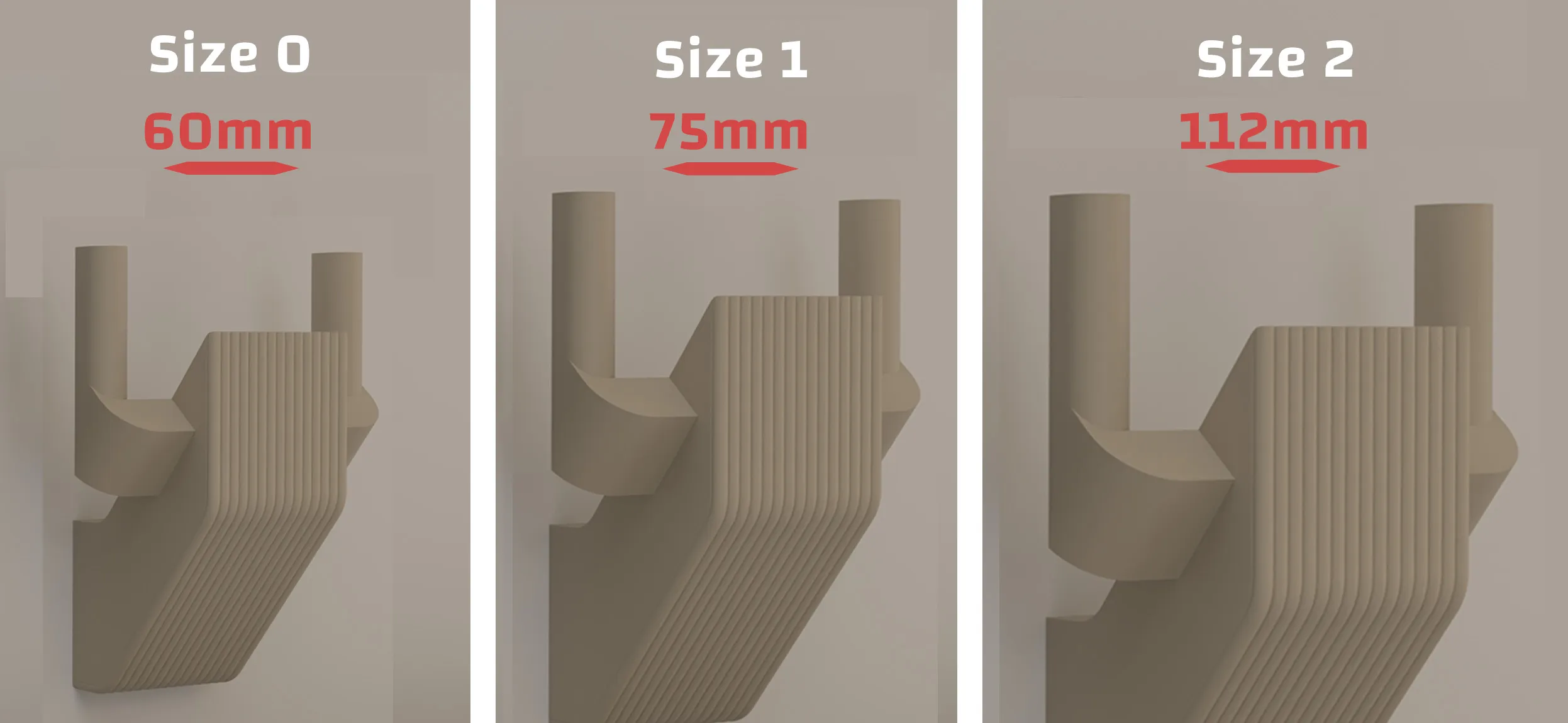 modern & bold ribbed slippers wall holder by Levanter | Download free ...