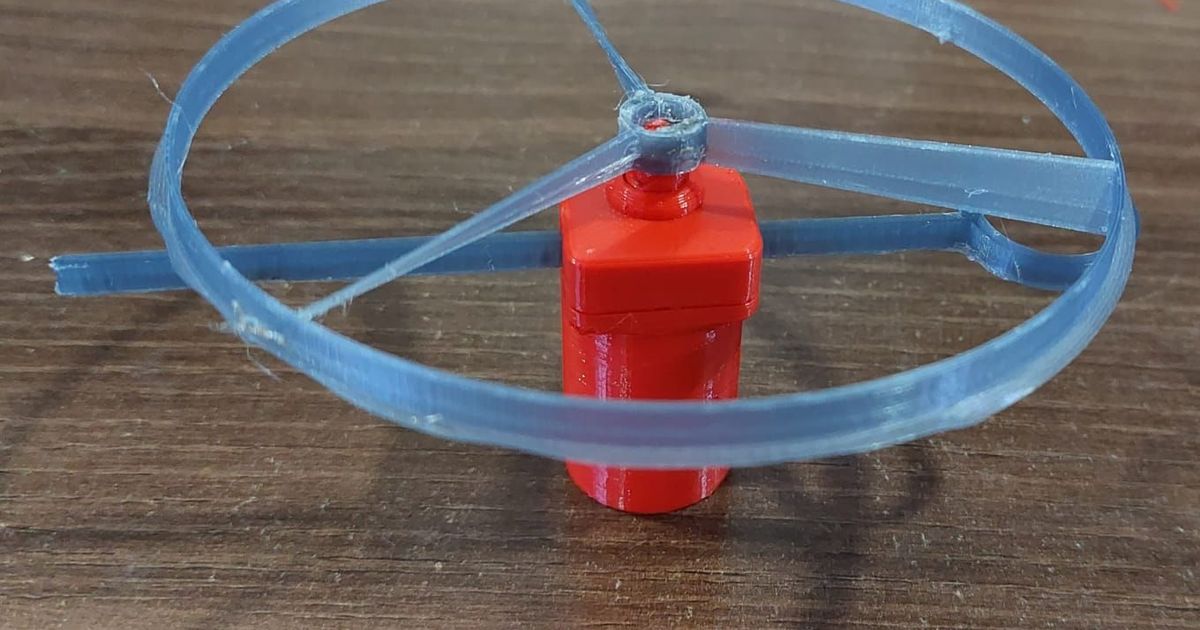 Improved 3D Pull Copter with holder and no screws by srinathh ...