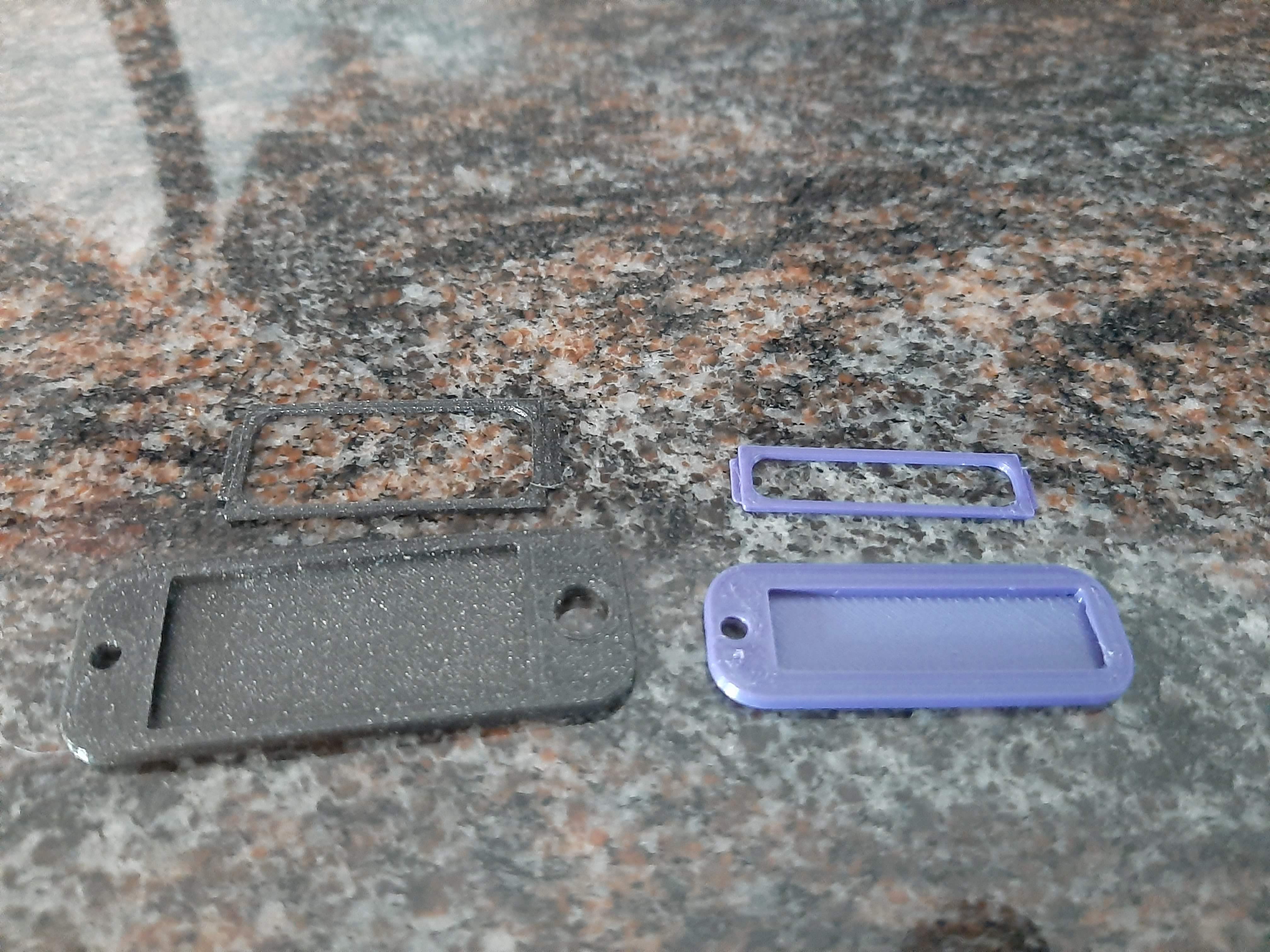 Key Tag with paper / foil insert v2 by HerGiz | Download free STL model ...