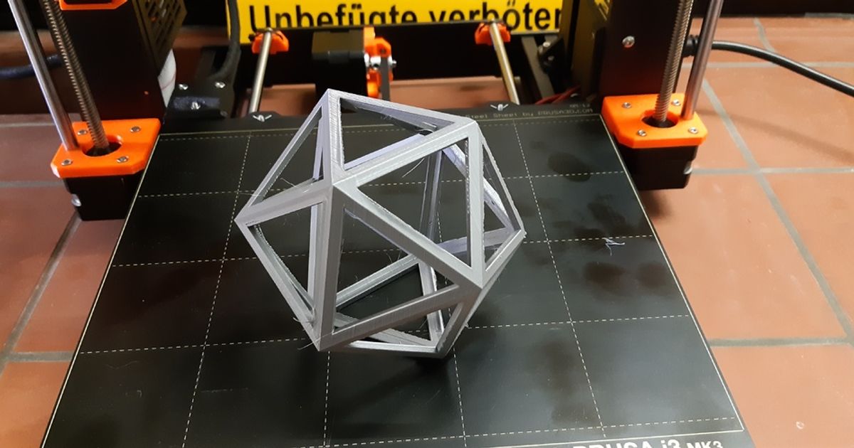 Ikosaeder icosahedron by MaximilianS. | Download free STL model ...