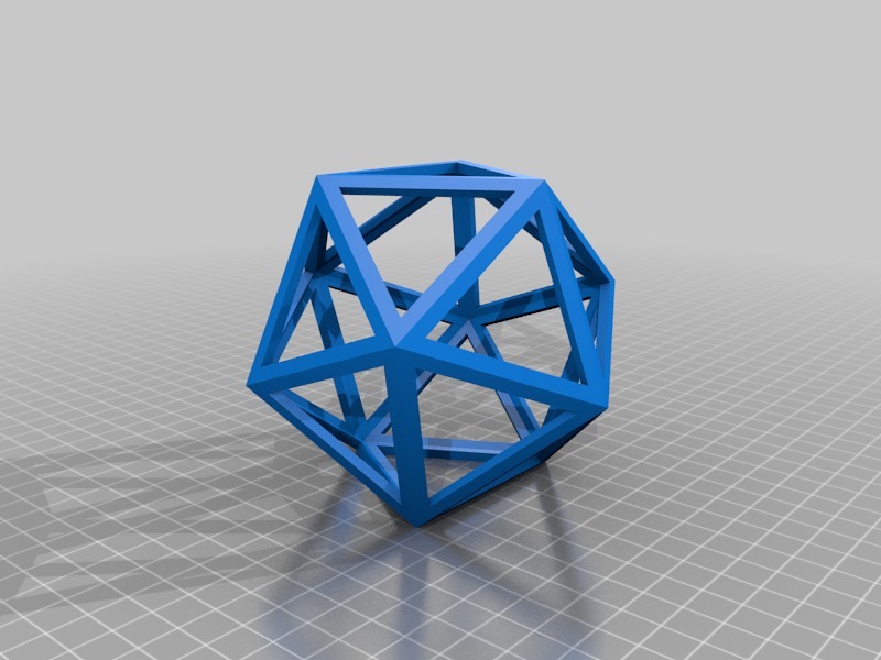 Ikosaeder icosahedron by MaximilianS. | Download free STL model ...