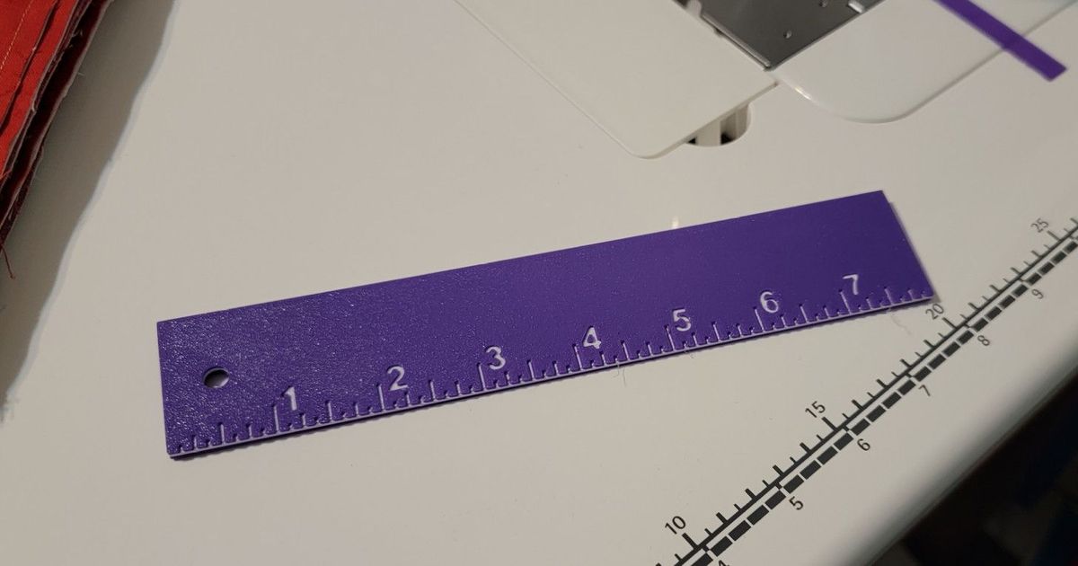 Quilter's "Add 3/16" Ruler by TickTock | Download free STL model ...