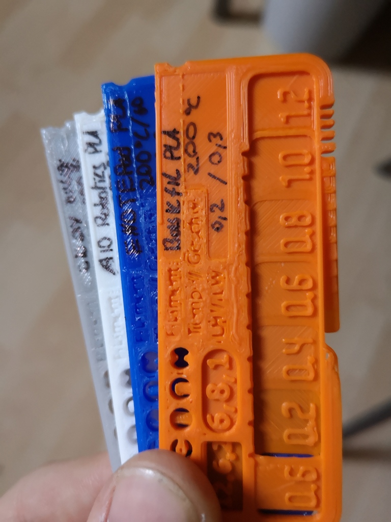 Ultimative Filament Swatch Testcard by max3d | Download free STL model ...