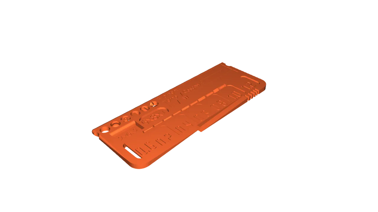 Ultimative Filament Swatch Testcard by max3d | Download free STL model ...