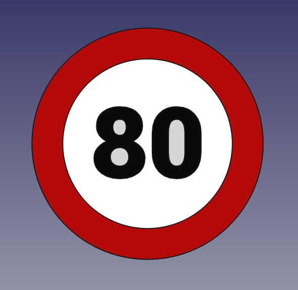 80er Schild by createYourIdeas | Download free STL model | Printables.com
