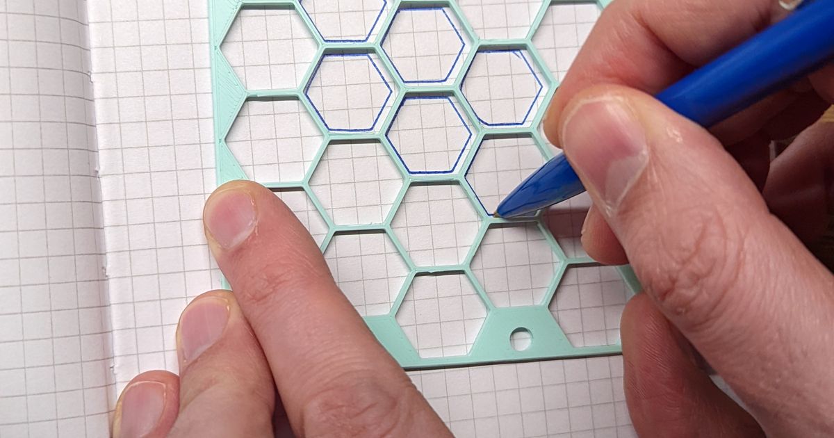 Hex Tile Grid Template von Senksis 3D | Kostenloses STL-Modell ...