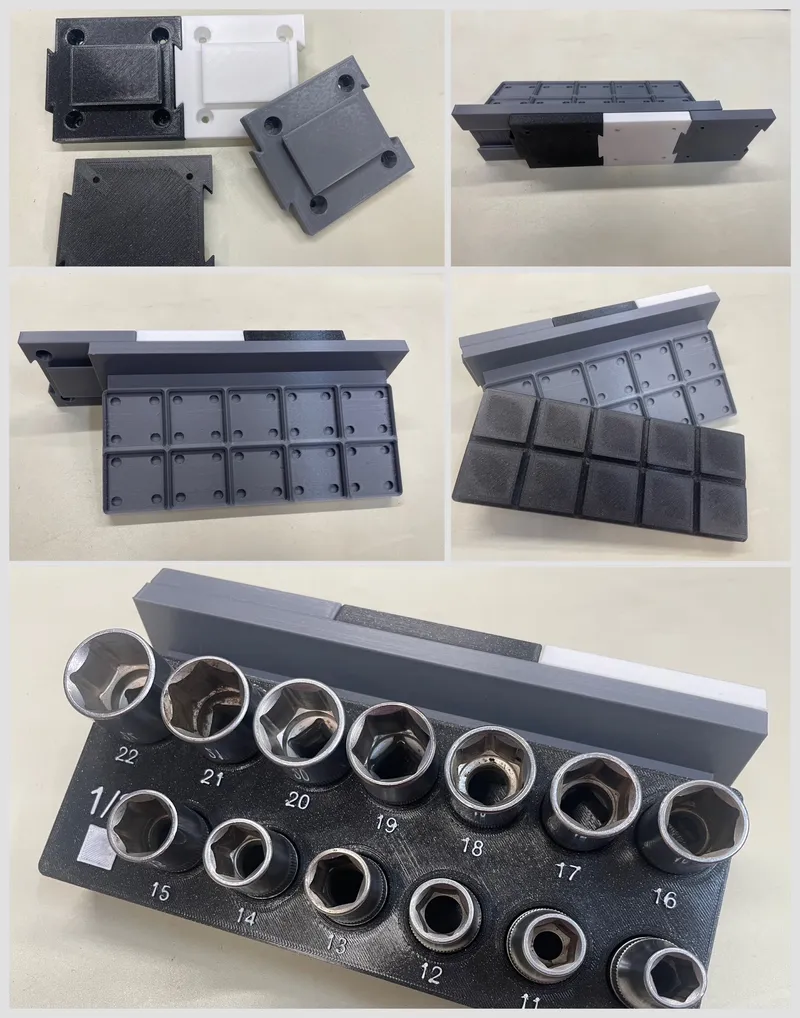 gridfinity holder bin for cardan joint and adapters by Richard Schalander | Download free STL ...