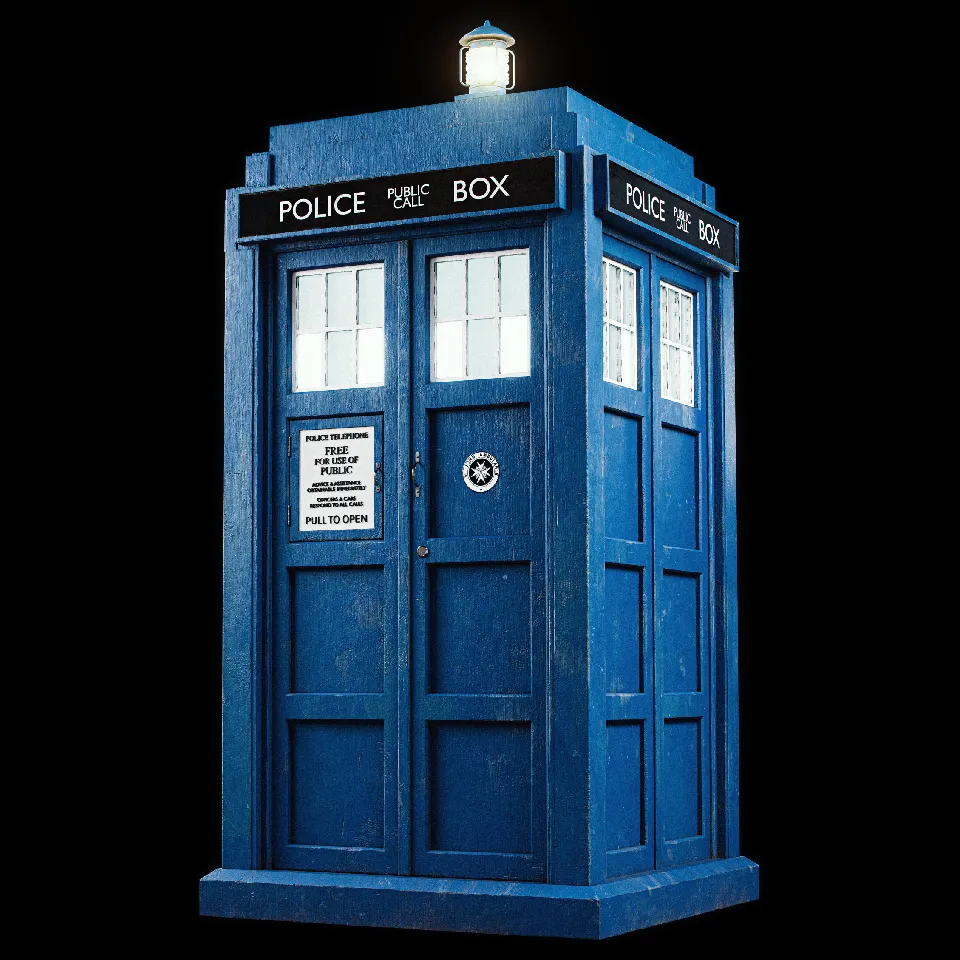 Panneau De La Cabine De Police De Tardis Pdf Hop ! Fabriquons Un