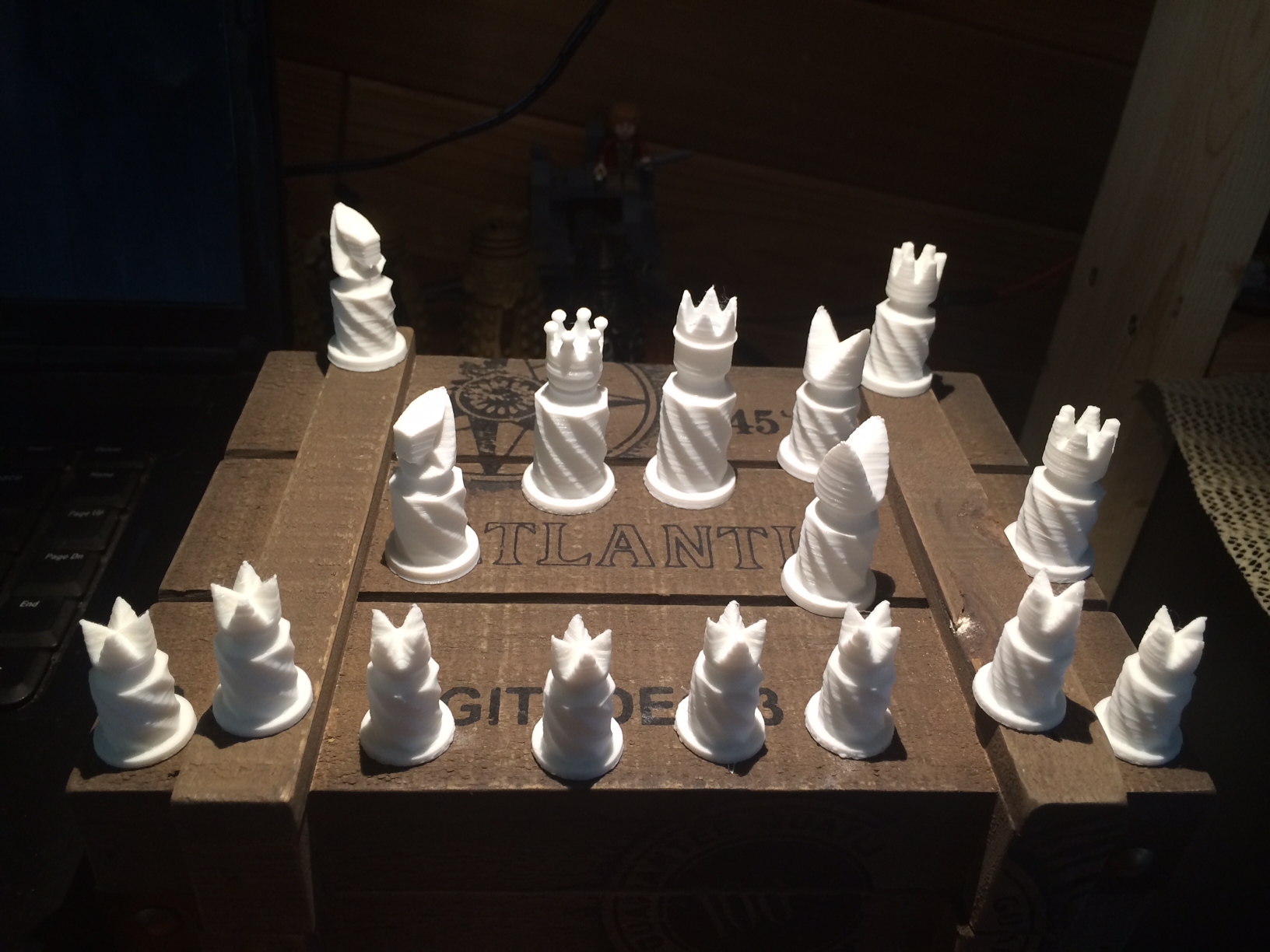 Column Chess Set 1 by Sablebadger 3D | Download free STL model ...
