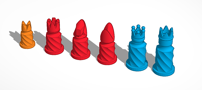 Column Chess Set 1 by Sablebadger 3D | Download free STL model ...