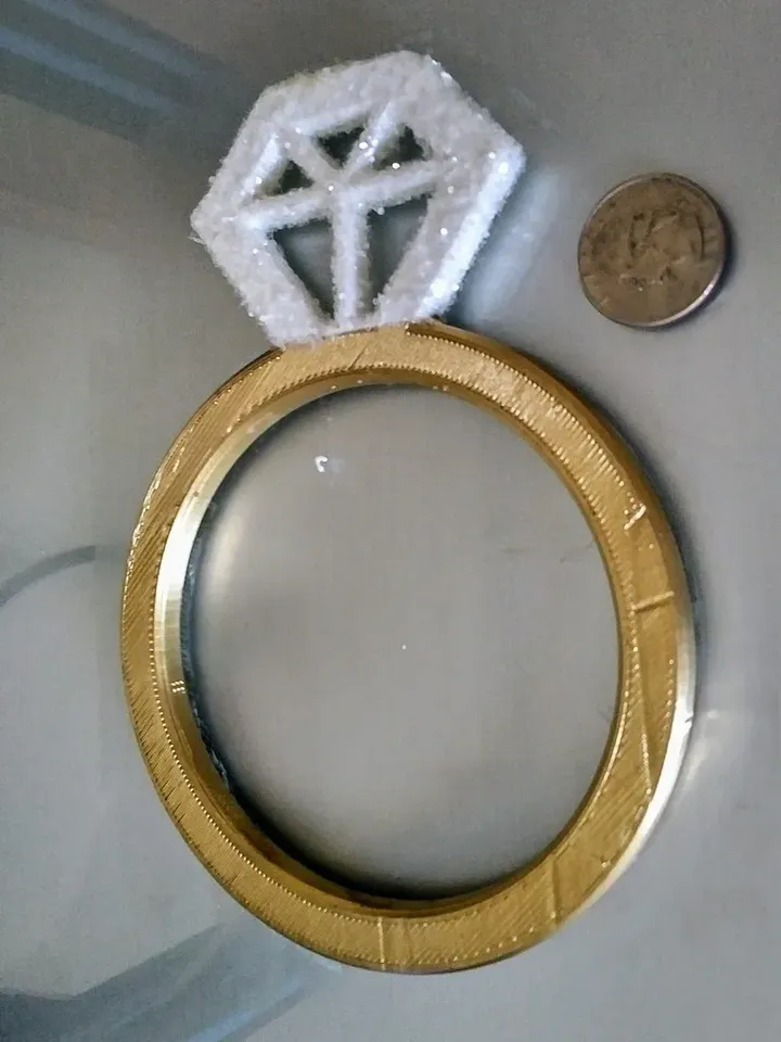 Jumbo Wedding Ring Prop by Redbeard On Rye | Download free STL model ...