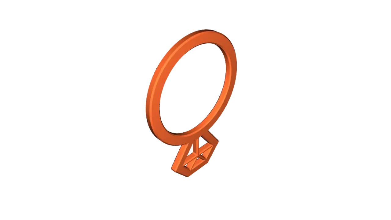 Jumbo Wedding Ring Prop by Redbeard On Rye | Download free STL model ...