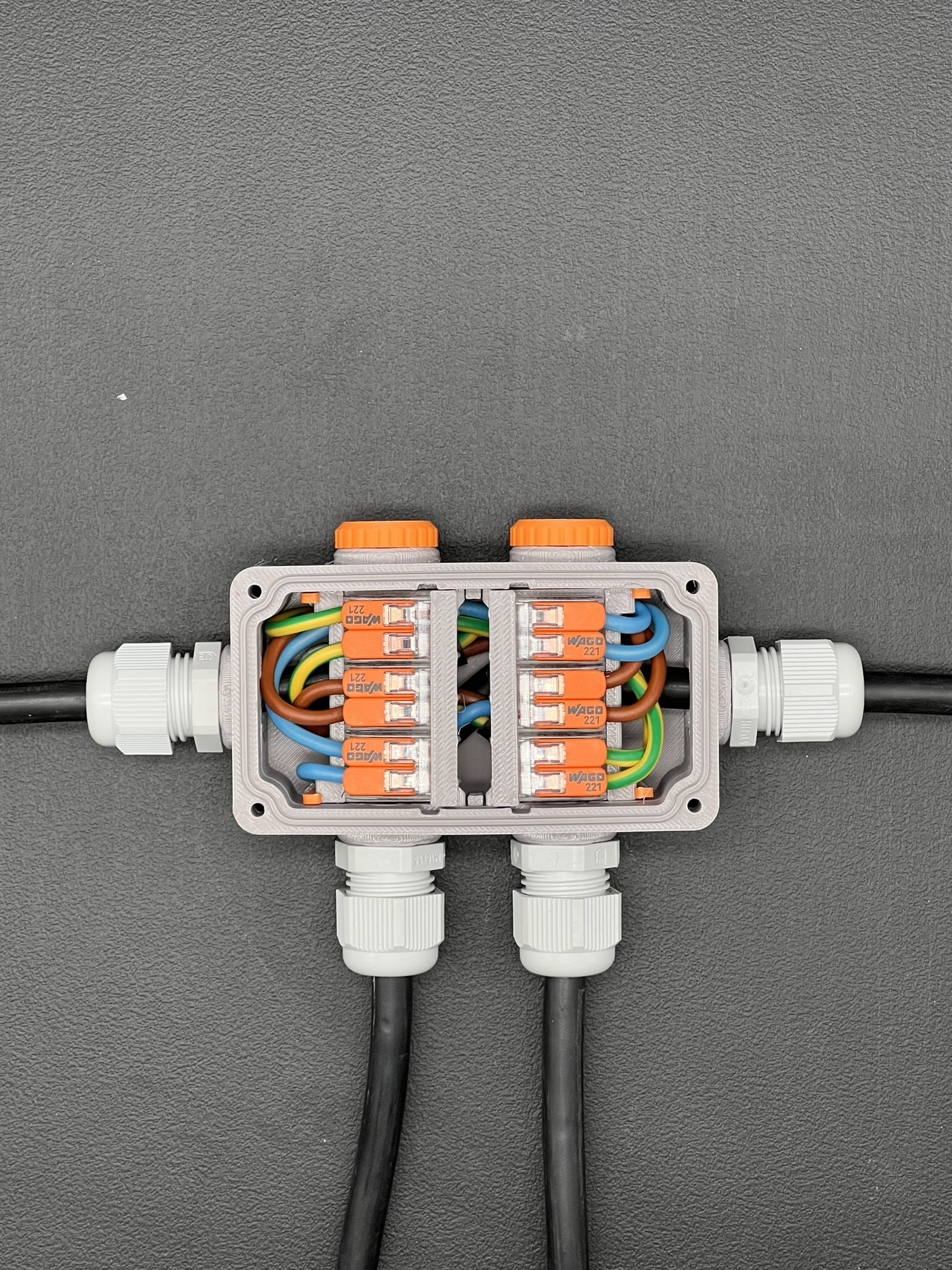 Multiconfiguration WAGO Junction box by corteXcrank | Download free STL ...