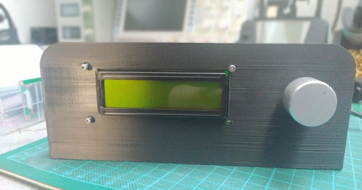 Arduino and Breadboard holder with LCD and Rotary Encoder by buhsdv ...