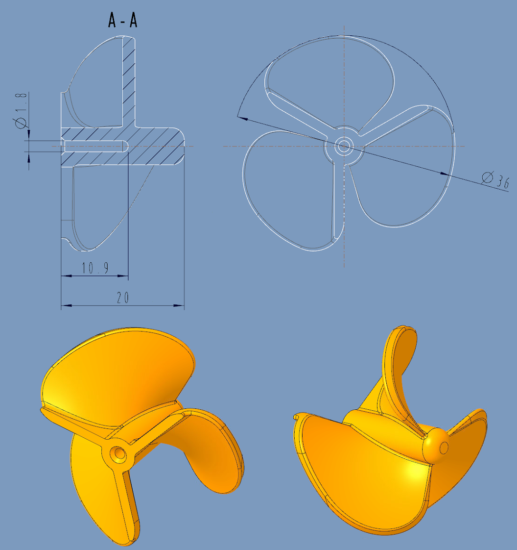 Boat propeller by bartosslajos | Download free STL model | Printables.com