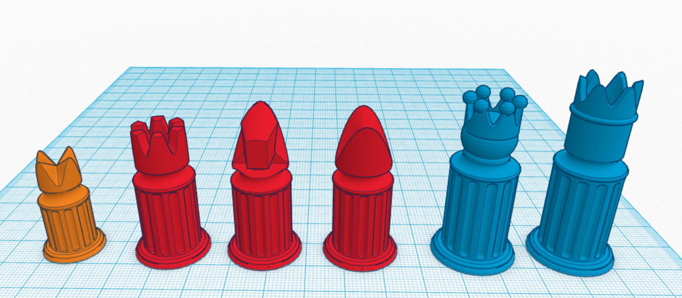 Column Chess Set 2 by Sablebadger 3D | Download free STL model ...