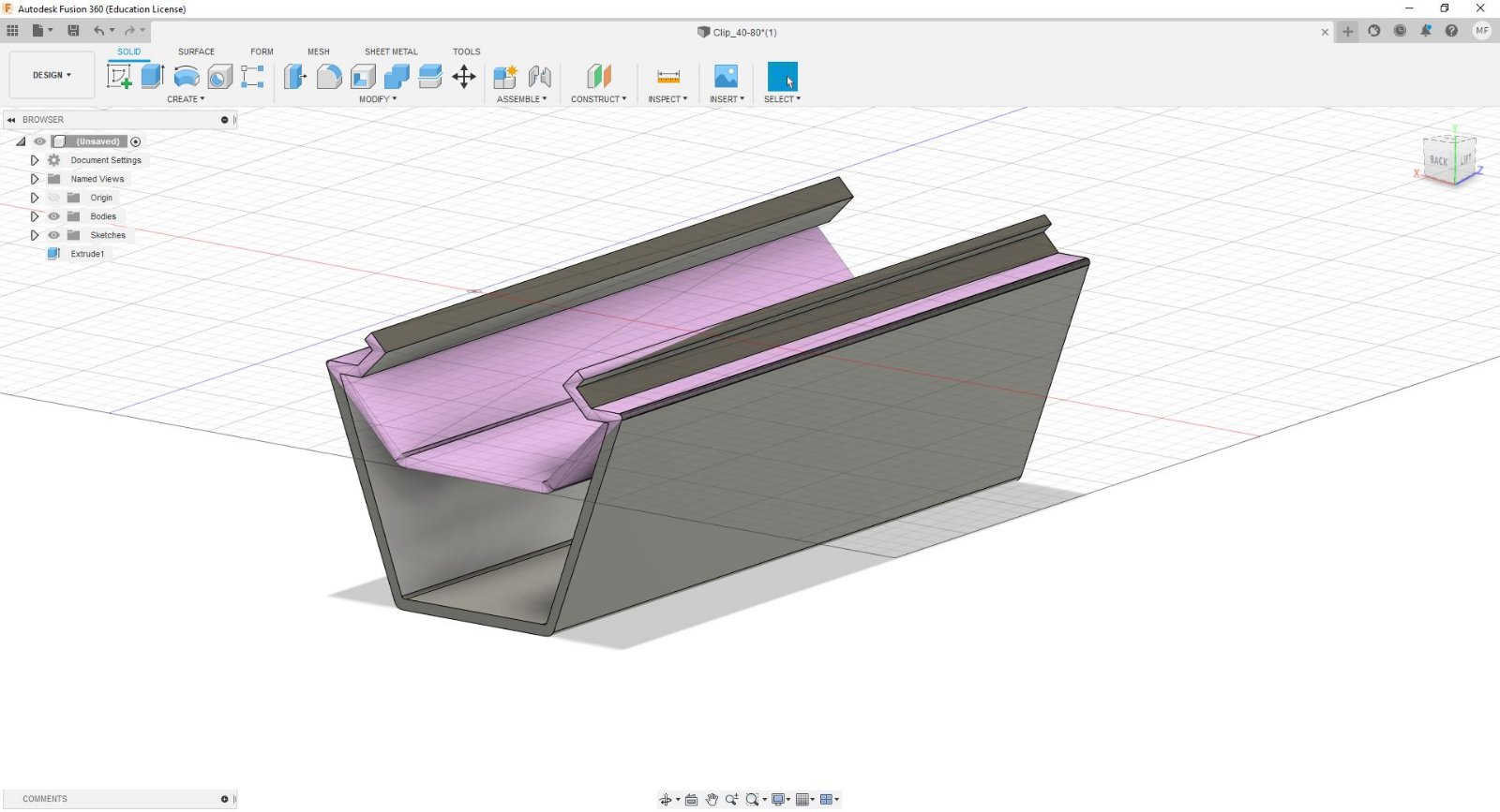 40x40 ALUMINIUM profile cable clip by Joker | Download free STL model ...