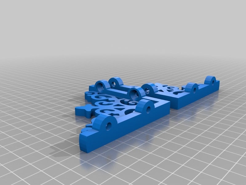 Victorian Style Shelf Brackets - 4" shelf by Sablebadger 3D | Download ...