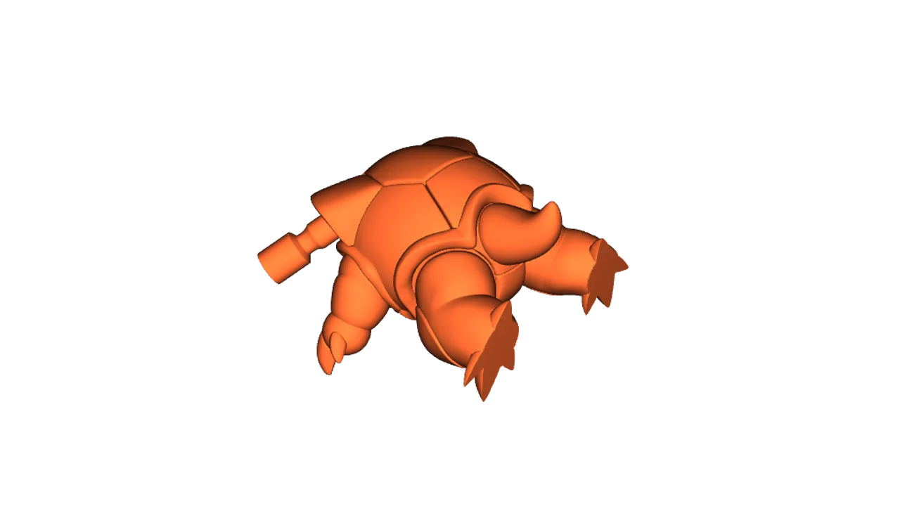 Blastoise - Tortank by Referentiel | Download free STL model ...