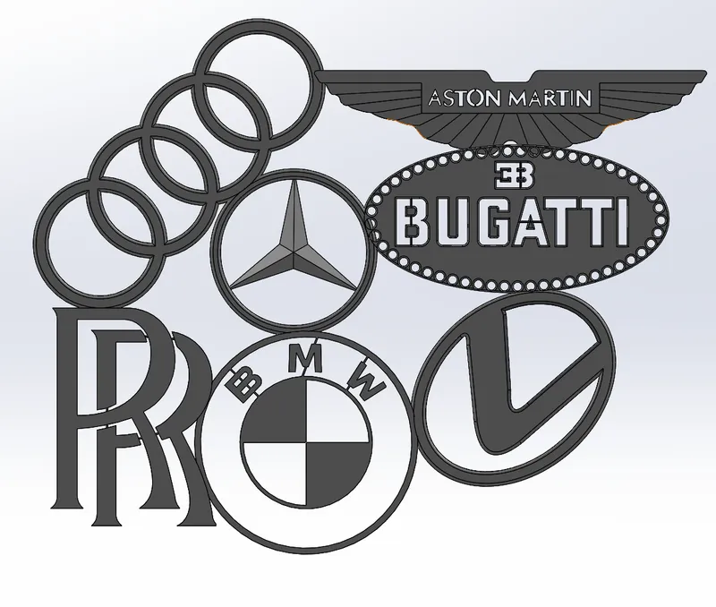 Luxury Car logos by Michael | Download free STL model | Printables.com