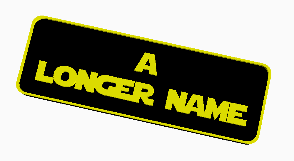 Star Wars Name Sign, two lines, customizable, magnetic by Printer4496 ...