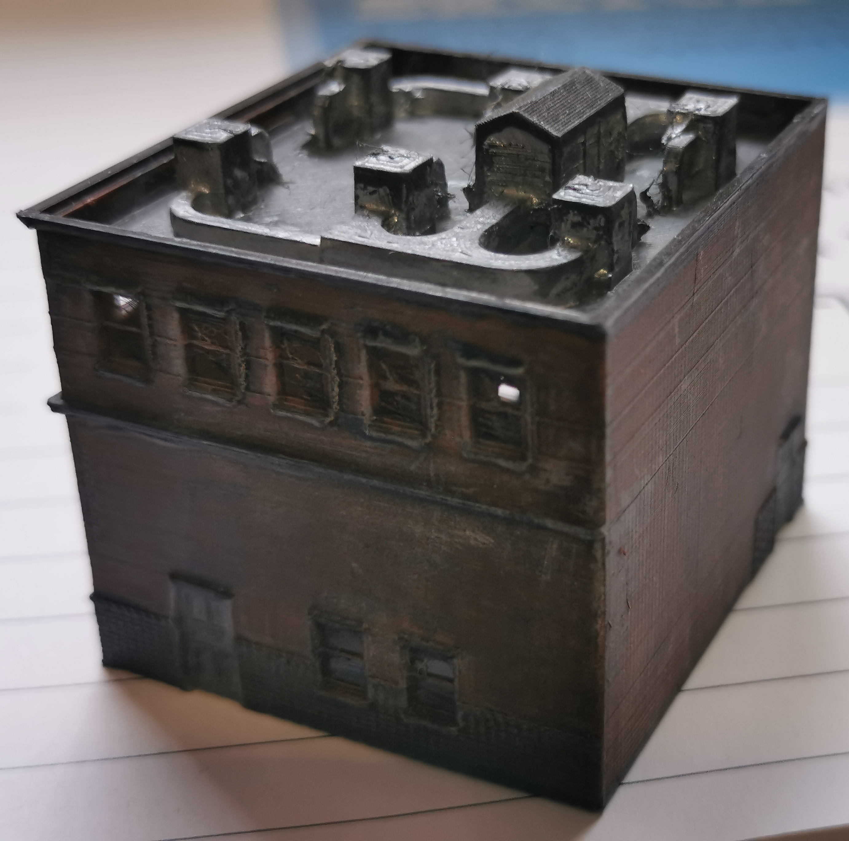 Z scale 2 stories industrial building by Alon | Download free STL model ...