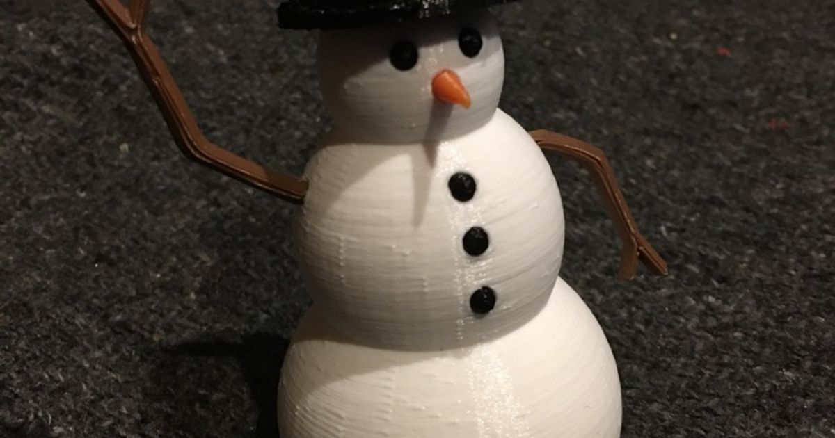 Snowman by Ruddy87 | Download free STL model | Printables.com