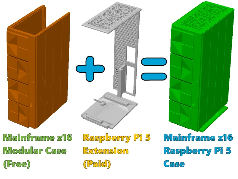 Mainframe z16 Modular Case by hjembaek | Download free STL model ...
