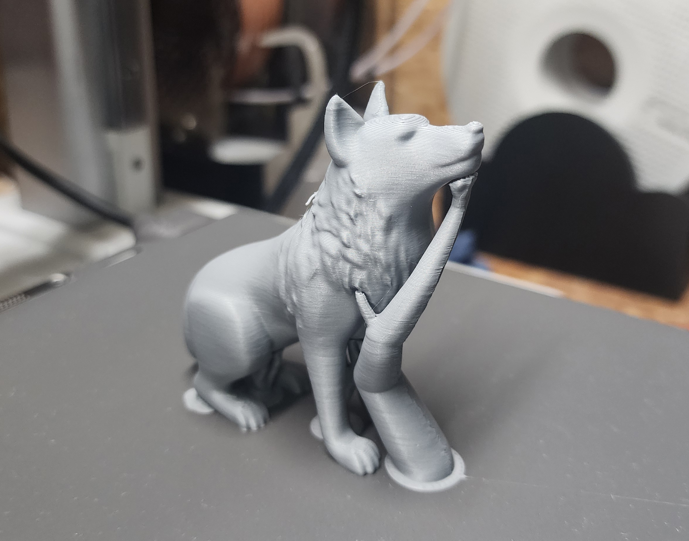 Seated Wolf by Triple G Workshop | Download free STL model | Printables.com