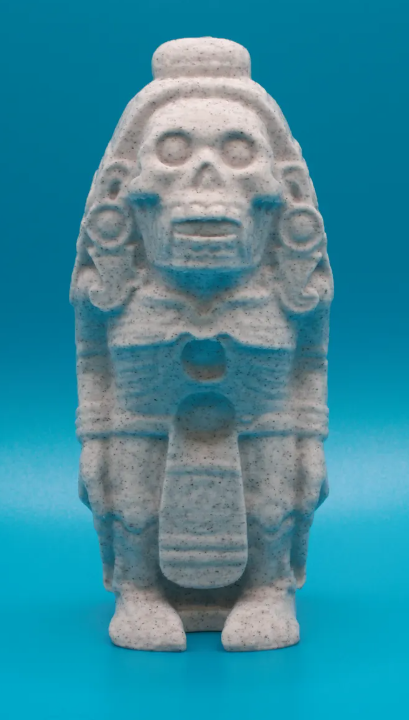 Aztec calendar (Aztec sun stone) Spanish-Piedra del Sol . DIORAMA WITH ...