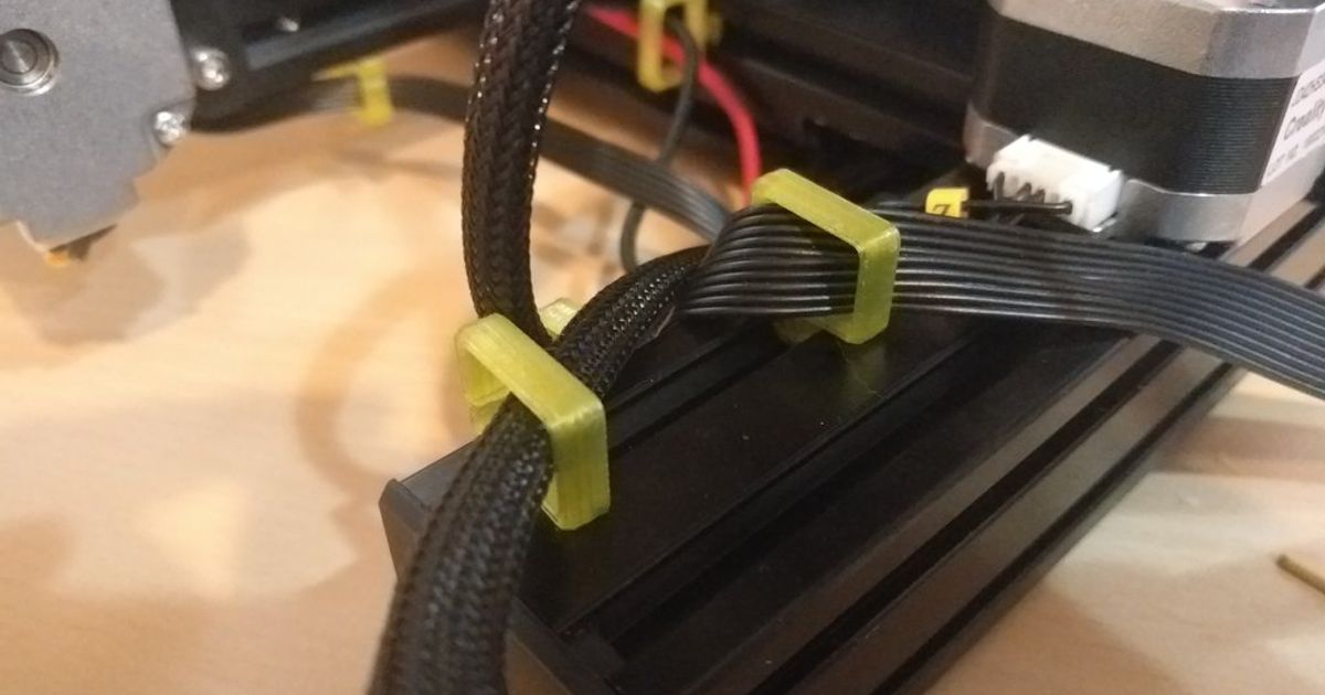 2020 V Profile Cable Clip (Ender3) by a69291954 | Download free STL ...