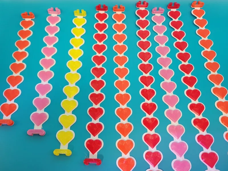 Heart Bracelet by Phil Caruso | Download free STL model | Printables.com