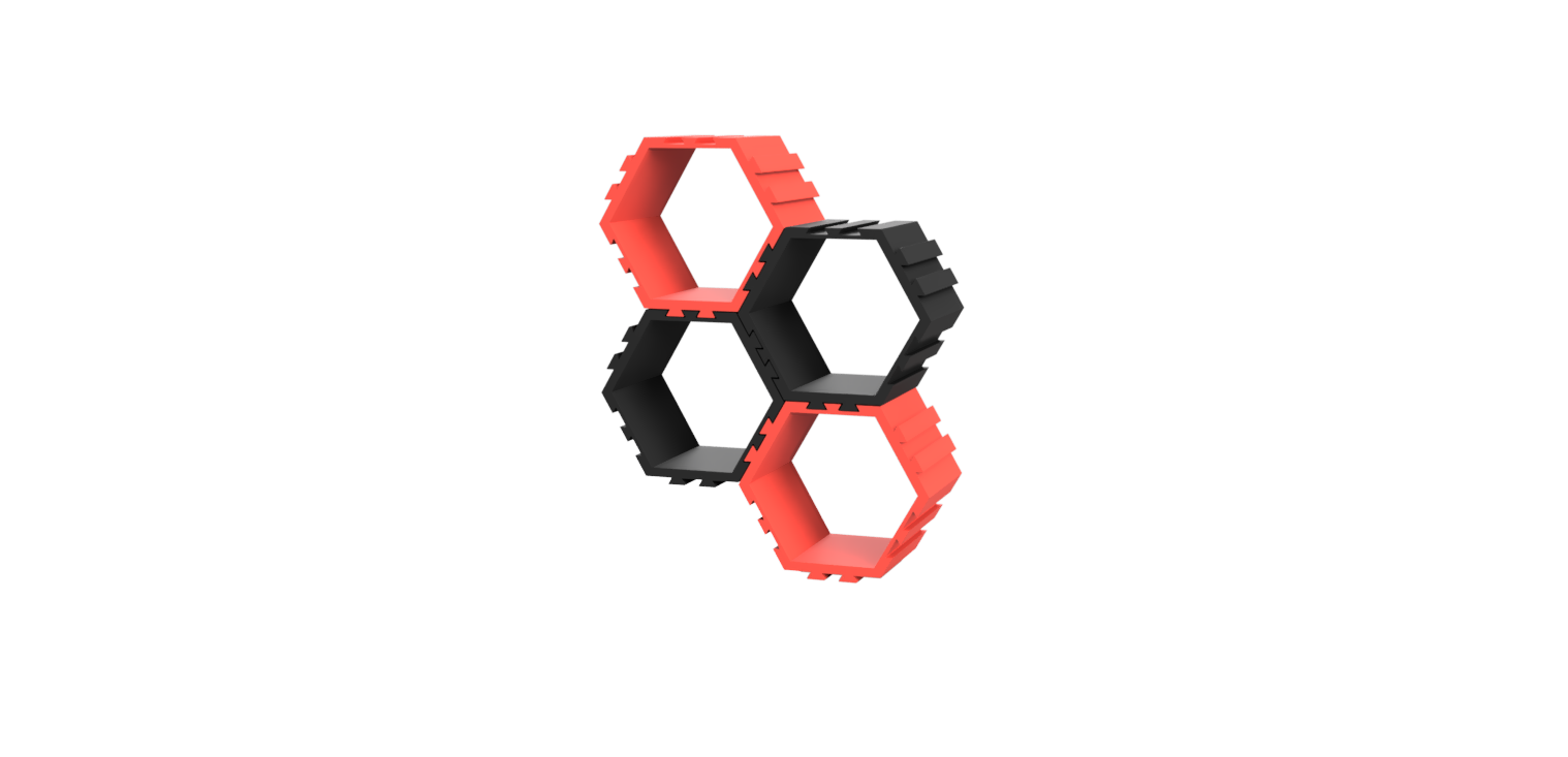 Hexagonal Storage Cubes by Peter H | Download free STL model ...