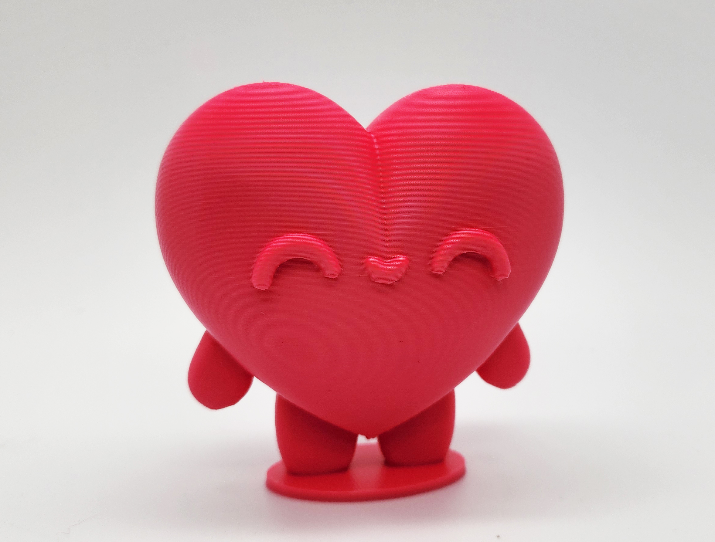 Happy Standing Heart by Triple G Workshop | Download free STL model ...