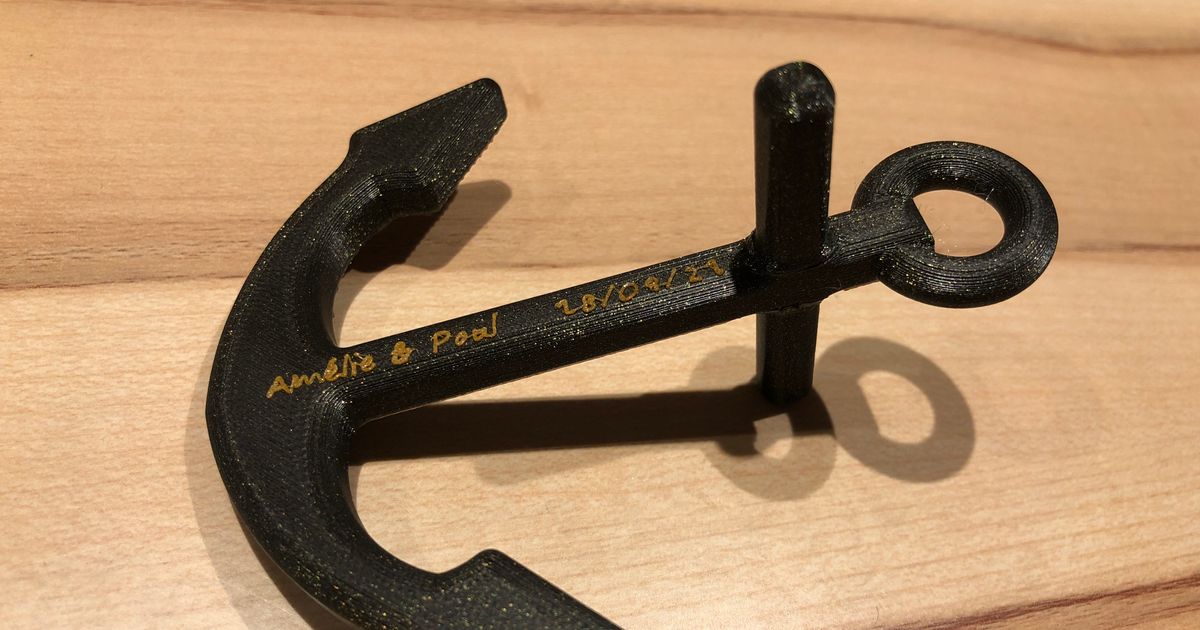 Mini maritime anchor (no name and no date) by Alex57000 | Download free ...