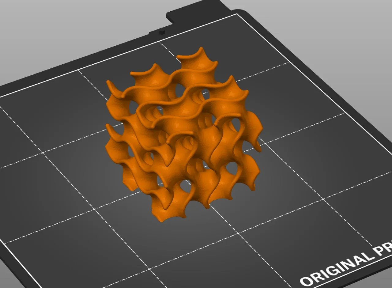 Gyroid Cube 50x50x50 by x3Design | Download free STL model | Printables.com