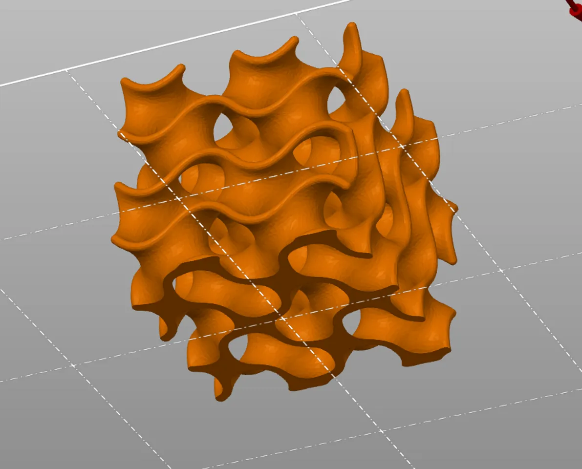 Gyroid Cube 50x50x50 by x3Design | Download free STL model | Printables.com