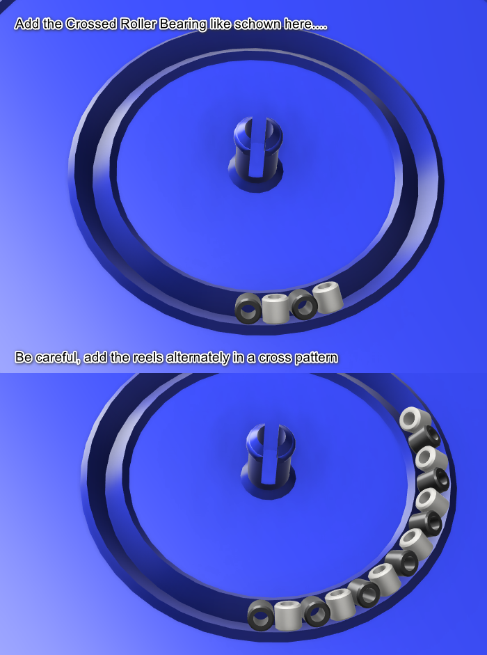 Gridfinity 'pressure fit' Turntable Base with optional Crossed Roller ...