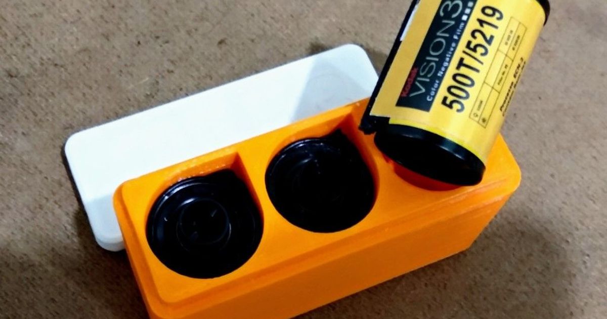 135 35mm x3 film case by rodsgear | Download free STL model ...