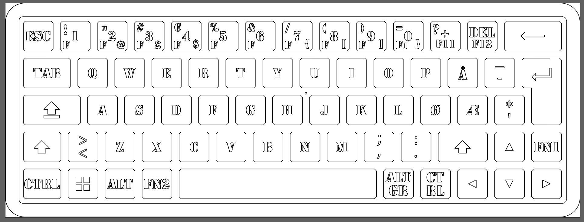 65-key Handwired keyboard by makerunit | Download free STL model ...