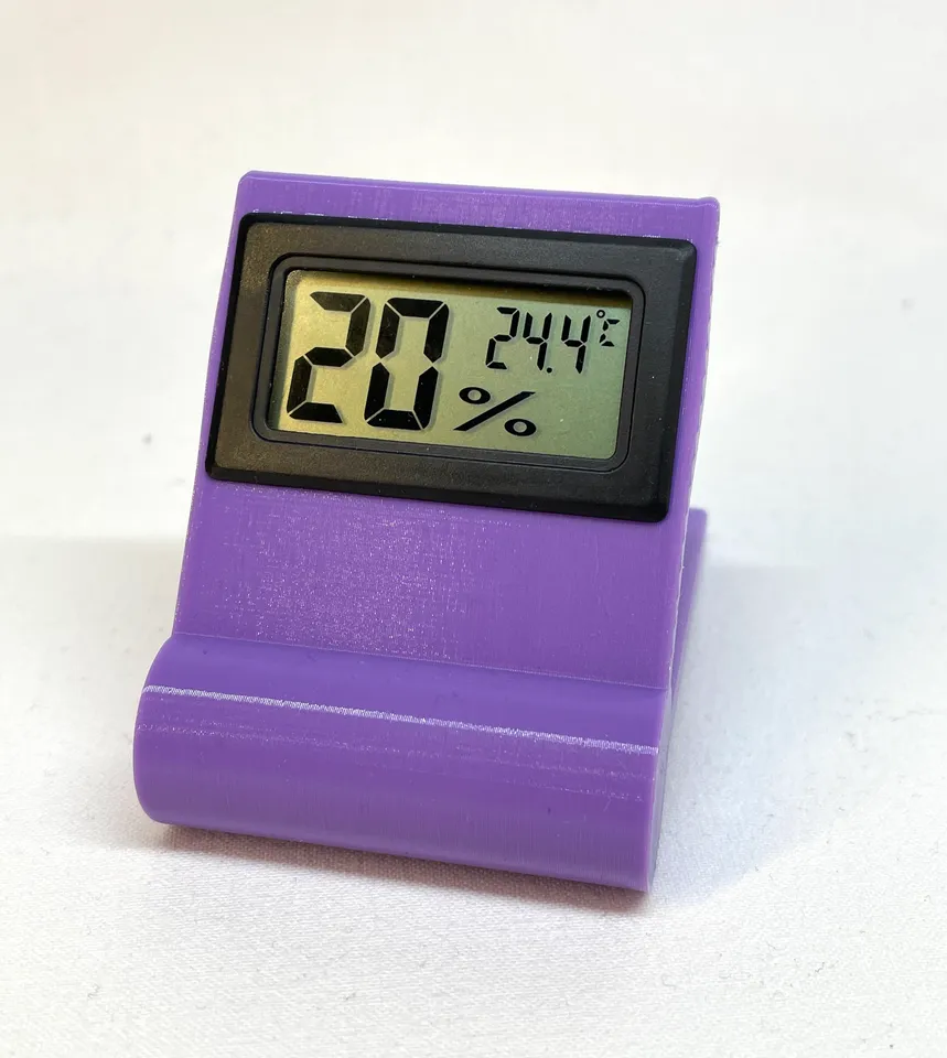 Hygrometer/temperature holder by Icebear | Download free STL model ...