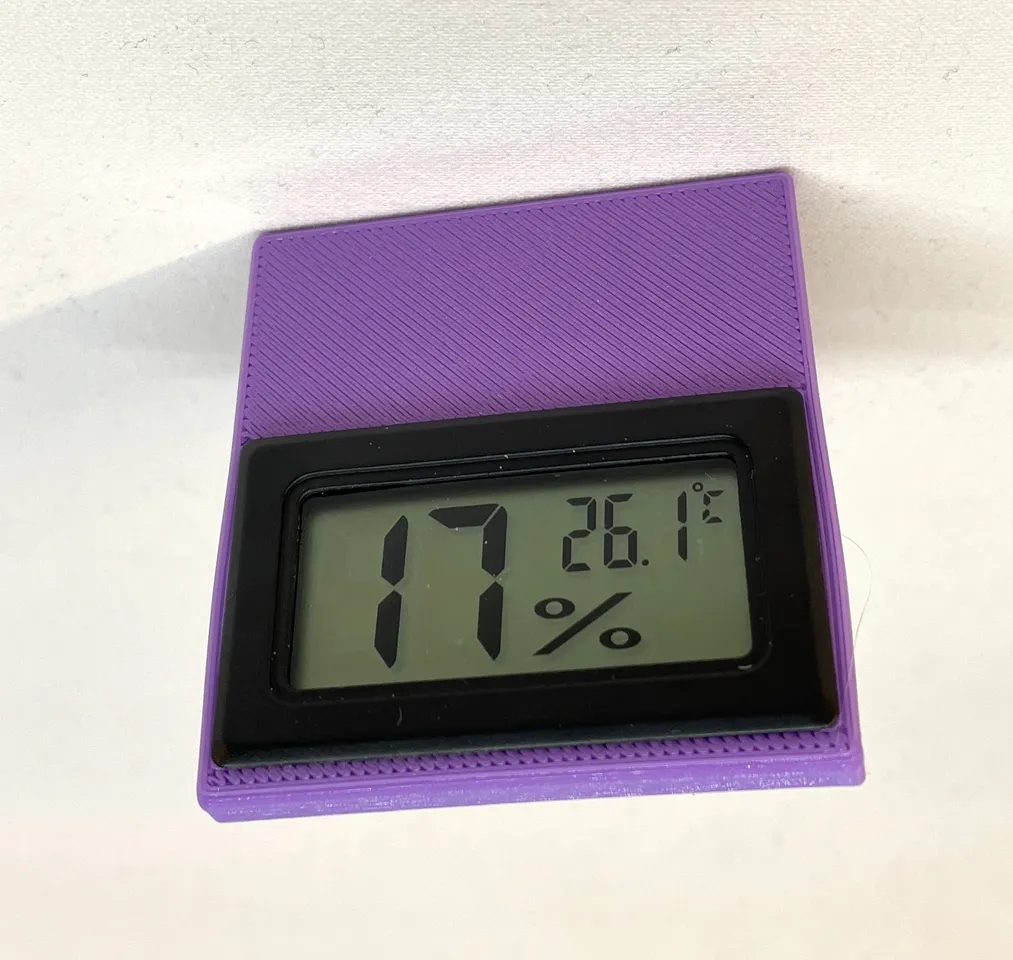 Hygrometer/temperature holder by Icebear | Download free STL model ...