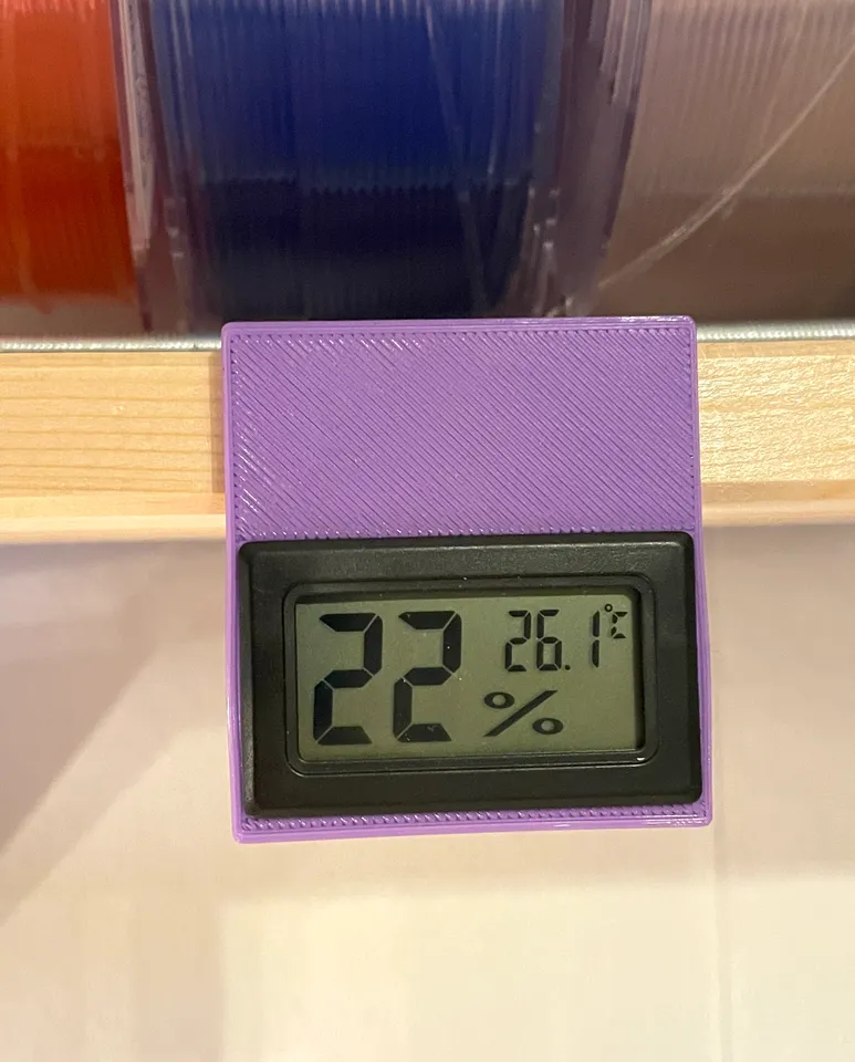 Hygrometer/temperature holder by Icebear | Download free STL model ...